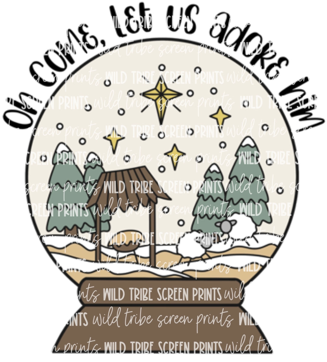 Let Us Adore Him – Wild Tribe Screen Prints LLC