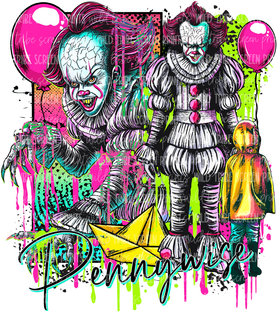 Pennywise-Sublimation Transfer – Wild Tribe Screen Prints LLC