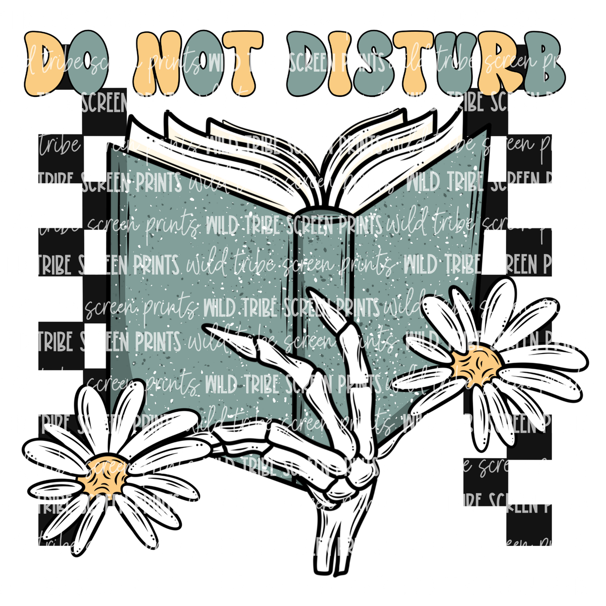 DO NOT DISTURB SKULLY BOOK- SUBLIMATION TRANSFER – Wild Tribe Screen ...