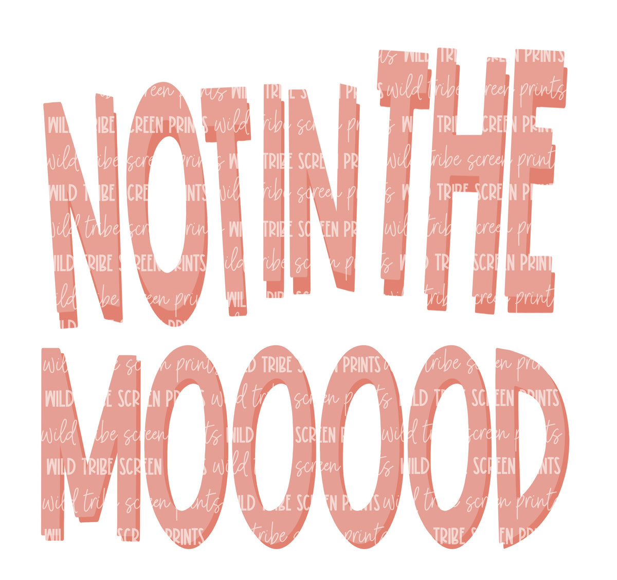 Not In The Mooood Set (Pocket) – Wild Tribe Screen Prints LLC