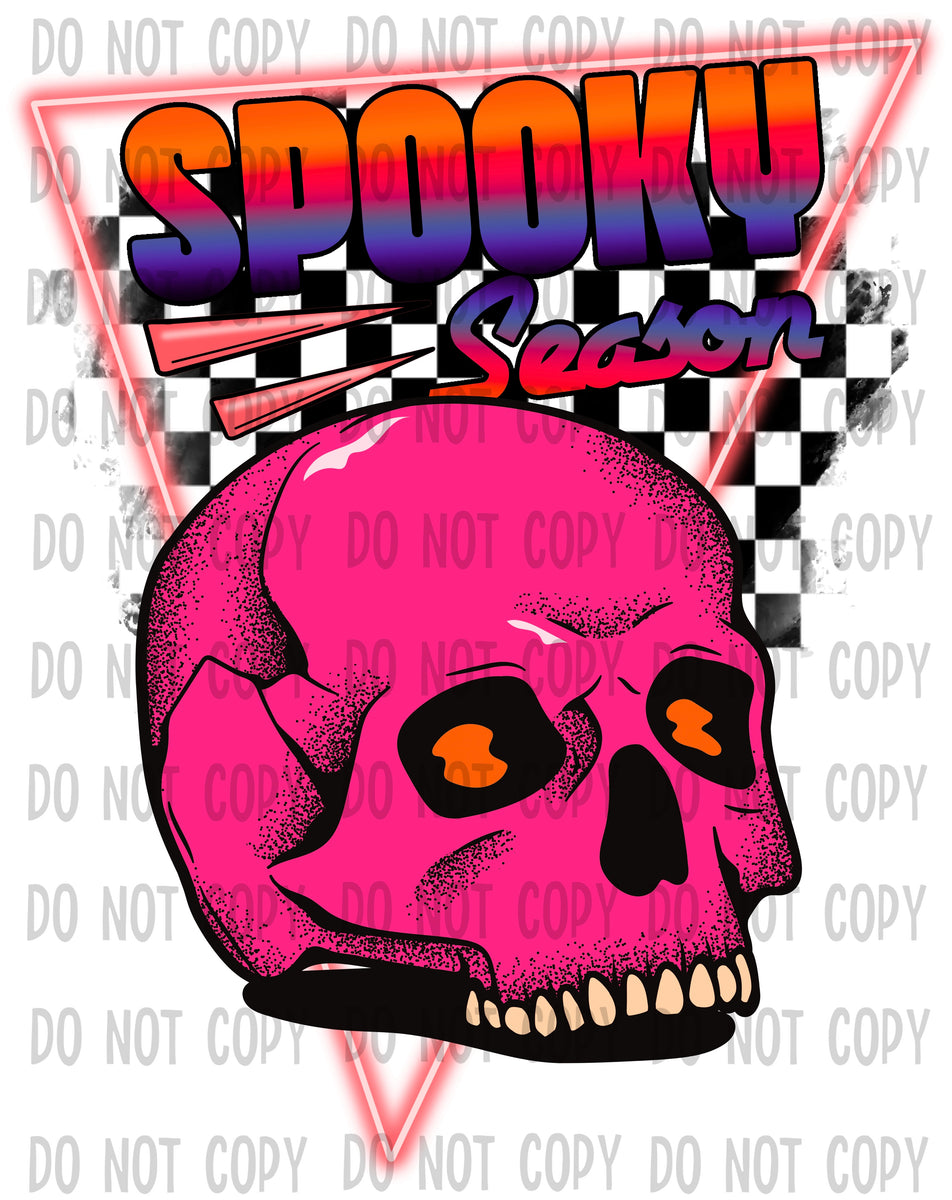 Spooky szn skull – Wild Tribe Screen Prints LLC